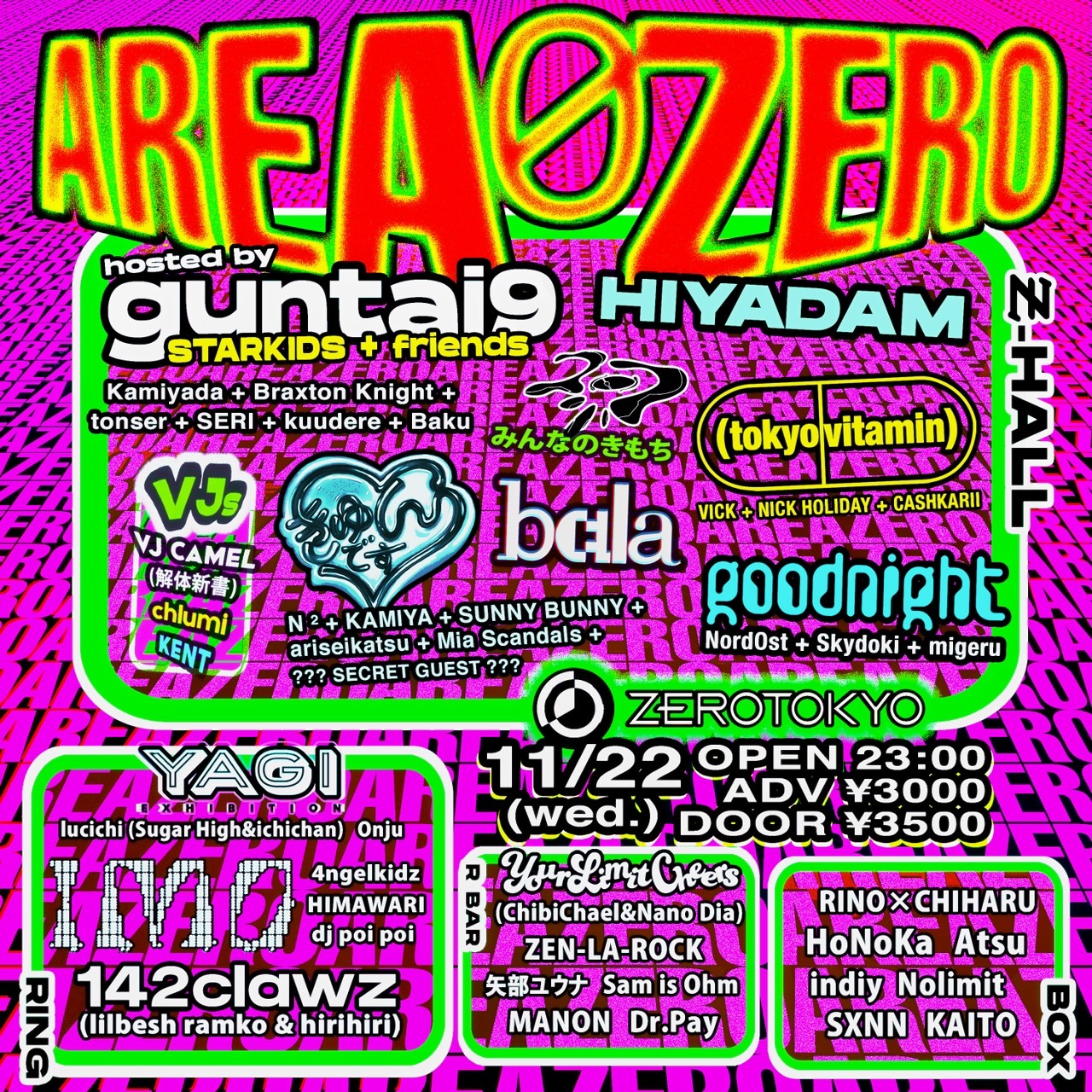 AREA ZERO ZEROTOKYO Shinjuku Kabukicho