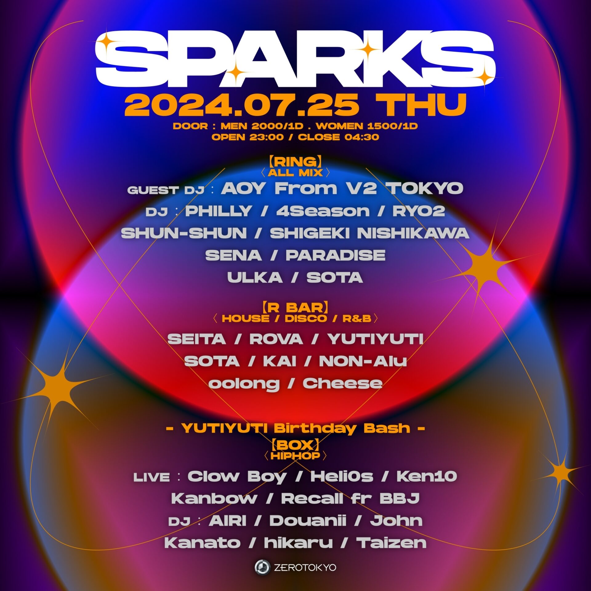 SPARKS | ZEROTOKYO | Shinjuku Kabukicho