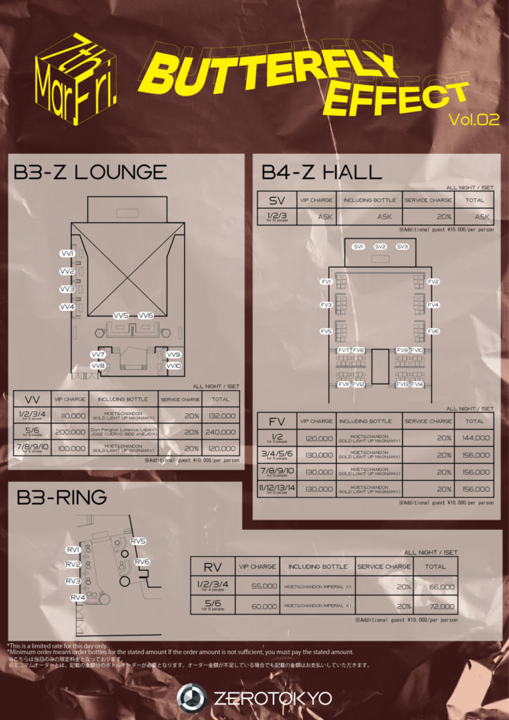 Butterfly Effect Vol.02 feat. Chase & Status | ZEROTOKYO | Shinjuku ...