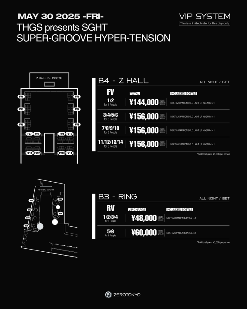 THGS presents SGHT SUPER-GROOVE HYPER-TENSION | ZEROTOKYO | Shinjuku ...
