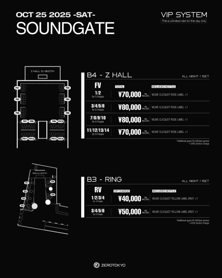 SOUNDGATE | ZEROTOKYO | Shinjuku Kabukicho